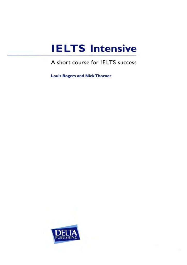 IELTS Intensive - A Short Course For IELTS Success [PDF & Audio] - Ucalearn