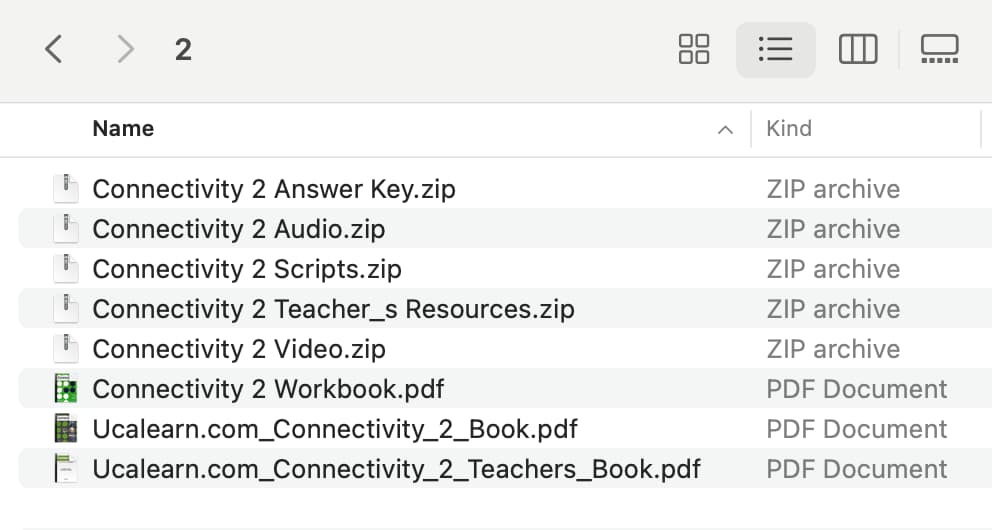 Connectivity Level 2 PDF Download with Audio, video