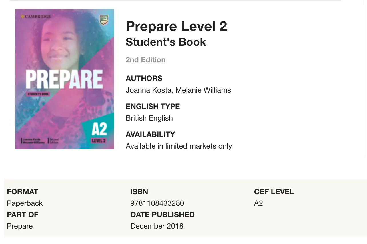 Prepare 2nd edition level 2 PDF Full Download audio, video