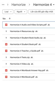Trọn bộ Oxford Harmonize (6 Levels) PDF, Resources