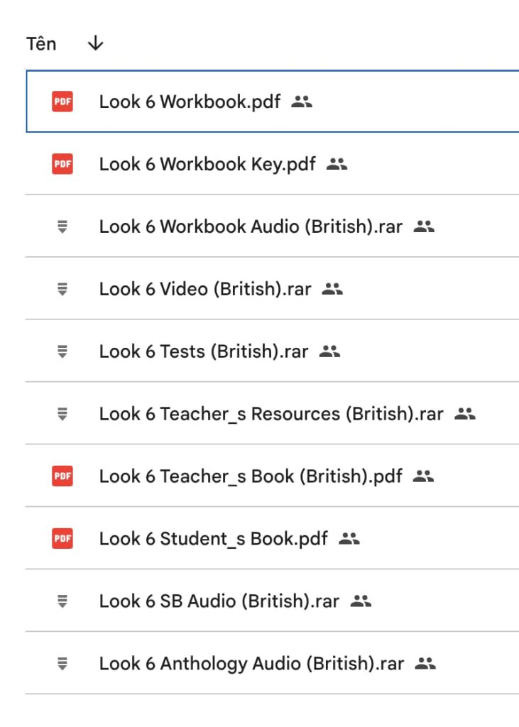 Trọn bộ Look (BRE) PDF, Audio, Video, Resources Download - Ucalearn