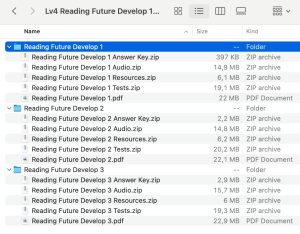 Reading Future PDF, Answer Key, Audio, Resources (7 levels)