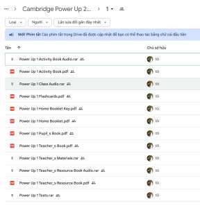 Cambridge Power Up 7 levels PDF, Resources Download