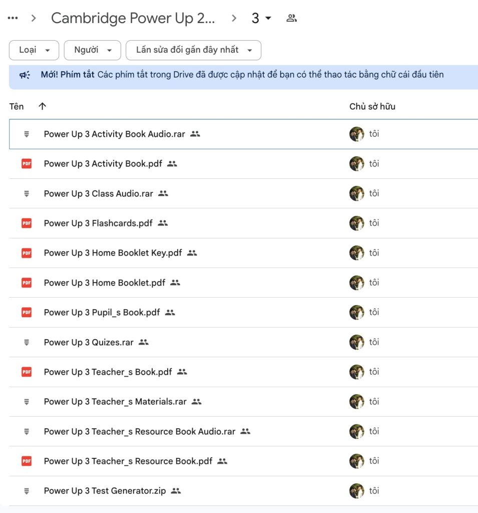 Cambridge Power Up 7 levels PDF, Resources Download