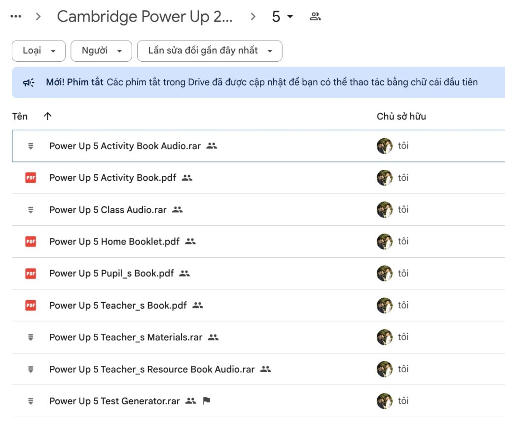 Cambridge Power Up 7 levels PDF, Resources Download