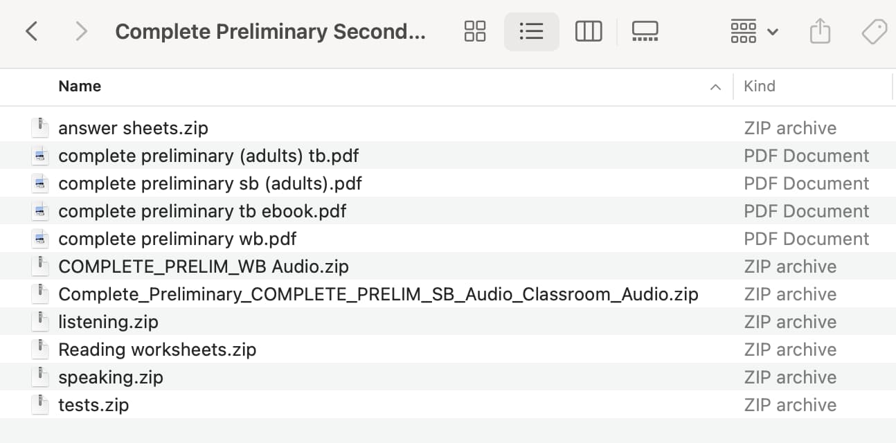 Complete Preliminary for Schools B1 2nd Edition PDF, Key