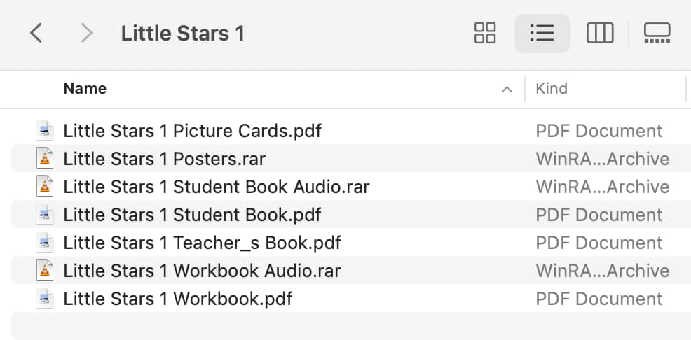 Pearson Little Stars 3 Levels PDF, Resources