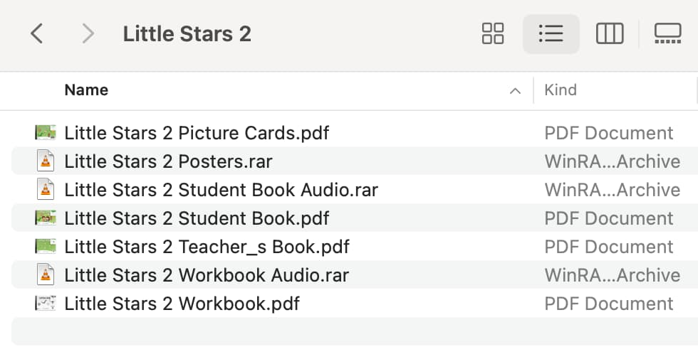 Pearson Little Stars 3 Levels PDF, Resources