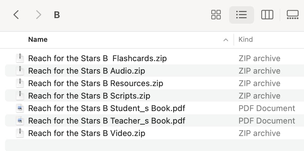Reach for the Stars A, B, C PDF, Resources Download