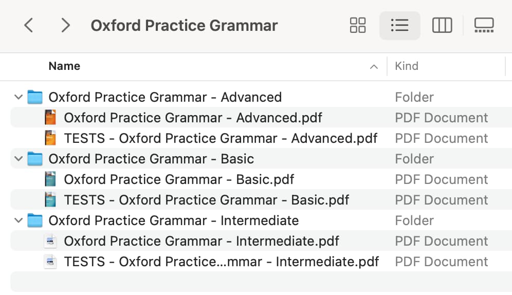 Oxford Practice Grammar 3 levels PDF, Test Download