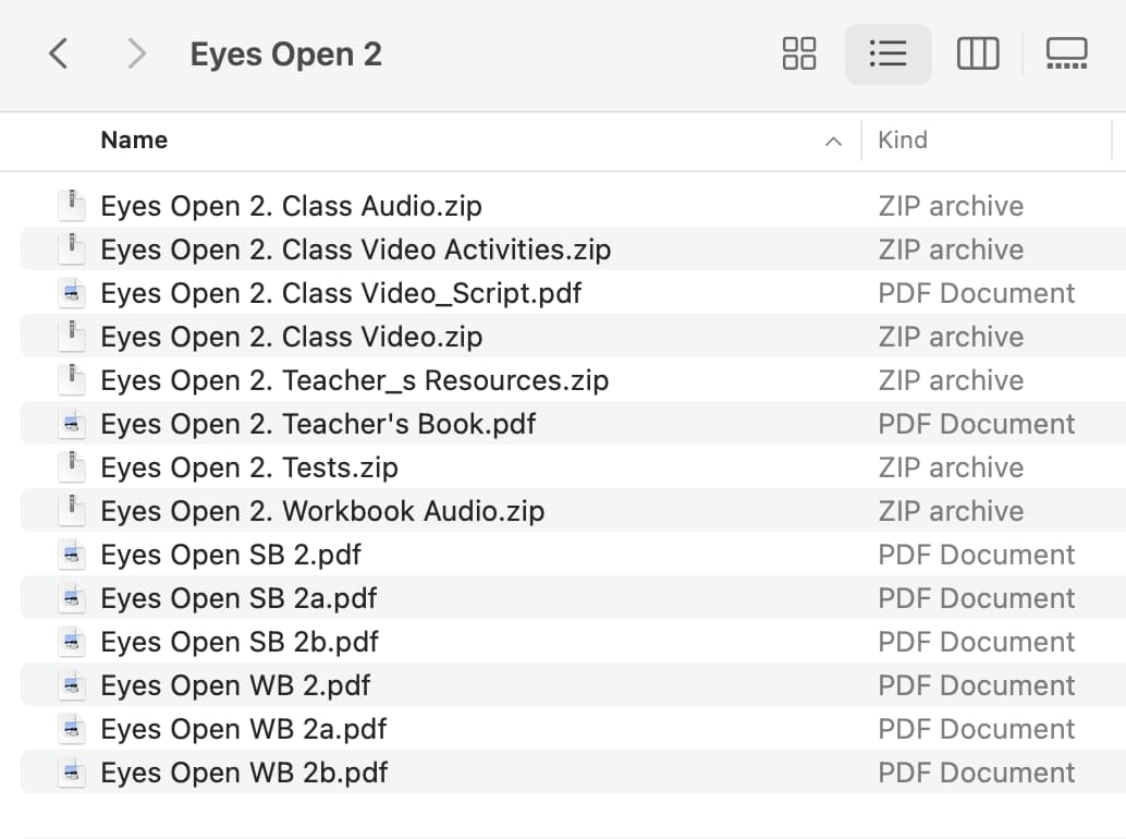 Cambridge Eyes Open 4 Levels PDF, Resources